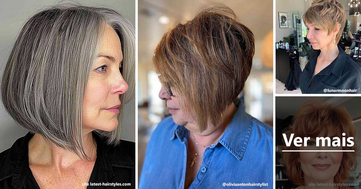 10 Modernos Cortes de Cabelo Para Mulheres Com Mais de 50 Anos